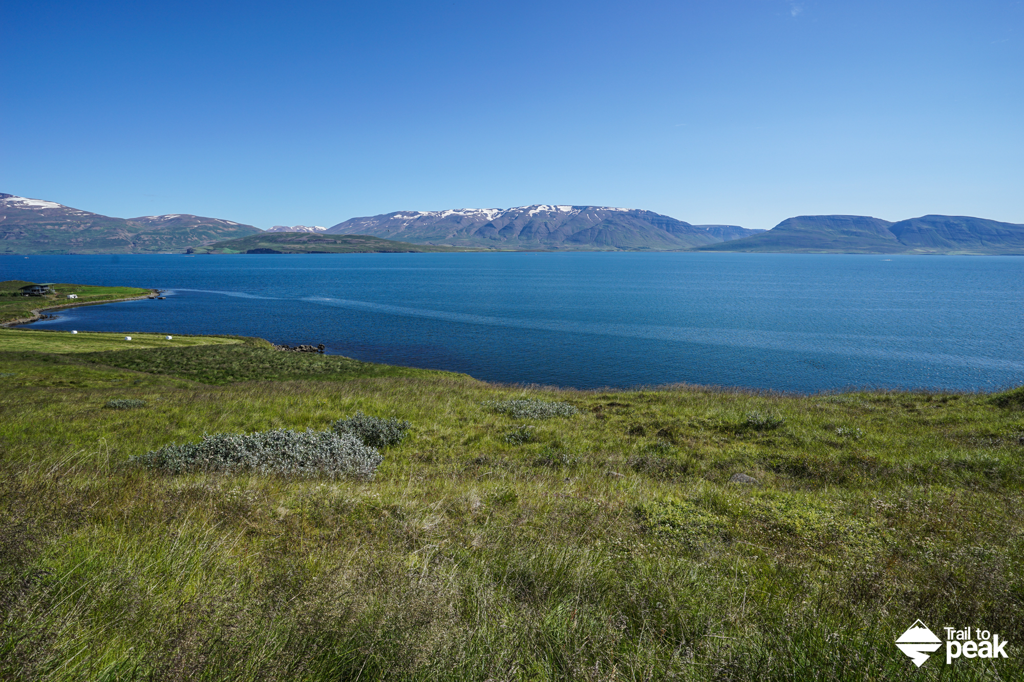 Driving North Iceland Troll Peninsula Olafsfjordur - Trail to Peak